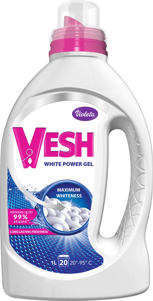 Waschmittel VESH White Power Gel 1L.